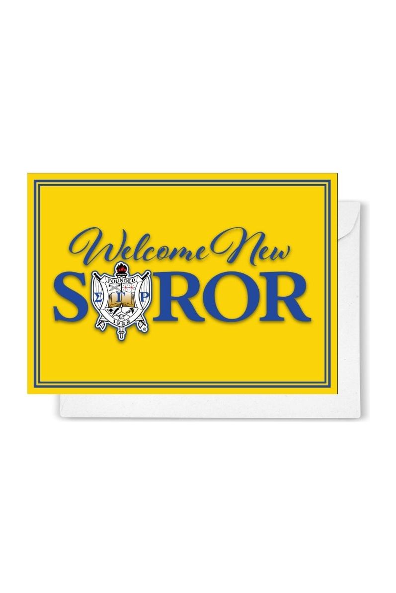 ΣΓΡ Welcome New Soror Notecards – Rosa's Greek Boutique, Inc.