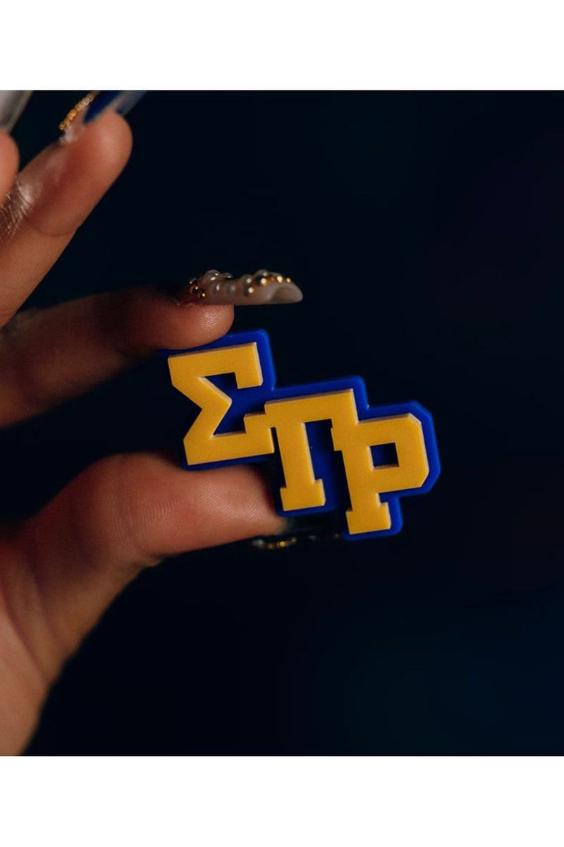 ΣΓΡ Small Greek Letter Lapel Pin – Rosa's Greek Boutique, Inc.
