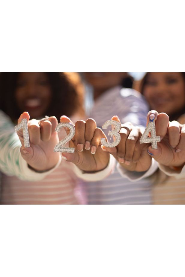 Pearl & Crystal Number Lapel Pins – Rosa's Greek Boutique, Inc.