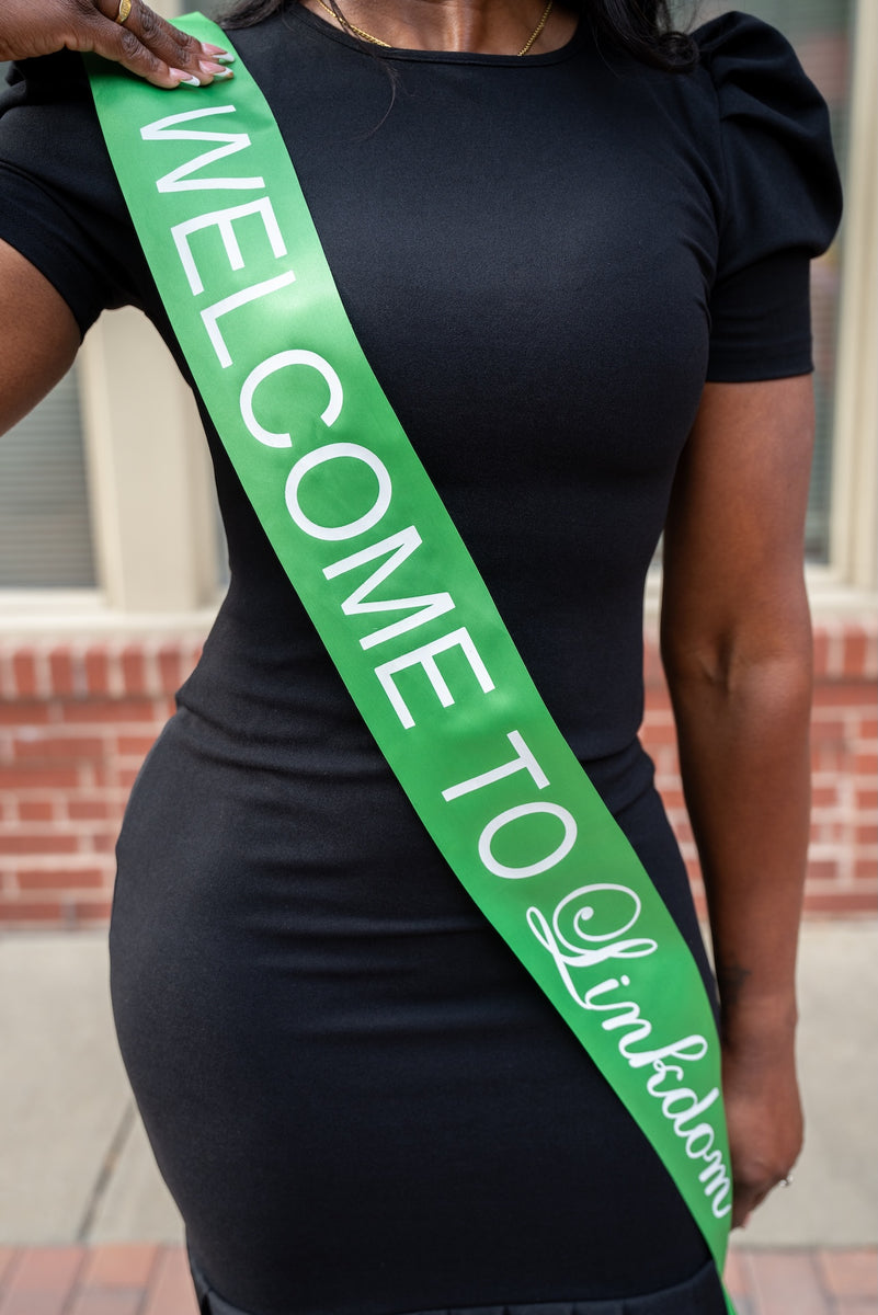 Links "Welcome to Linkdom" Sash – Rosa's Greek Boutique, Inc.