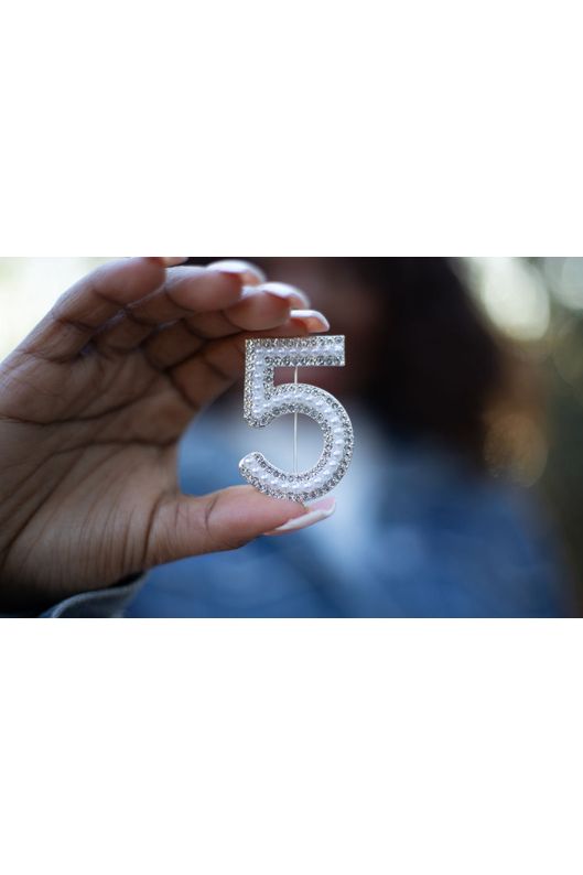 Pearl & Crystal Number Lapel Pins – Rosa's Greek Boutique, Inc.