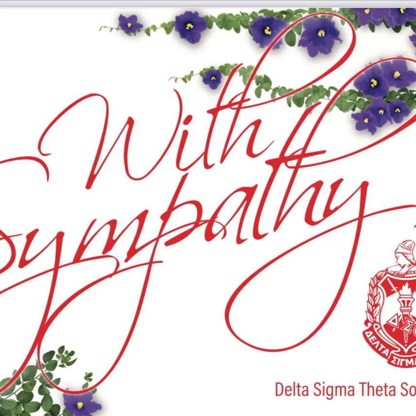 Delta Sigma Theta Sympathy Notecards – Rosa's Greek Boutique, Inc.