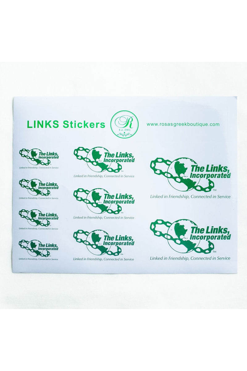 Links Sticker Sheet – Rosa's Greek Boutique, Inc.