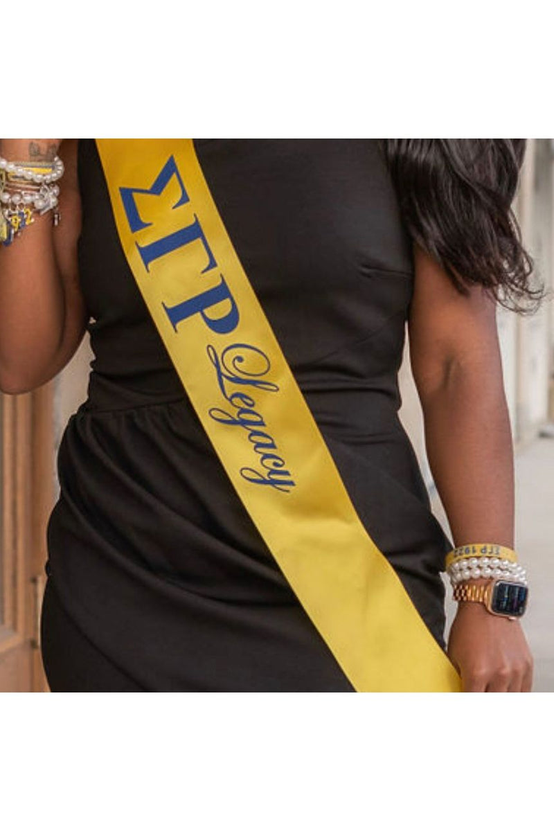 ΣΓΡ Legacy Sash – Rosa's Greek Boutique, Inc.