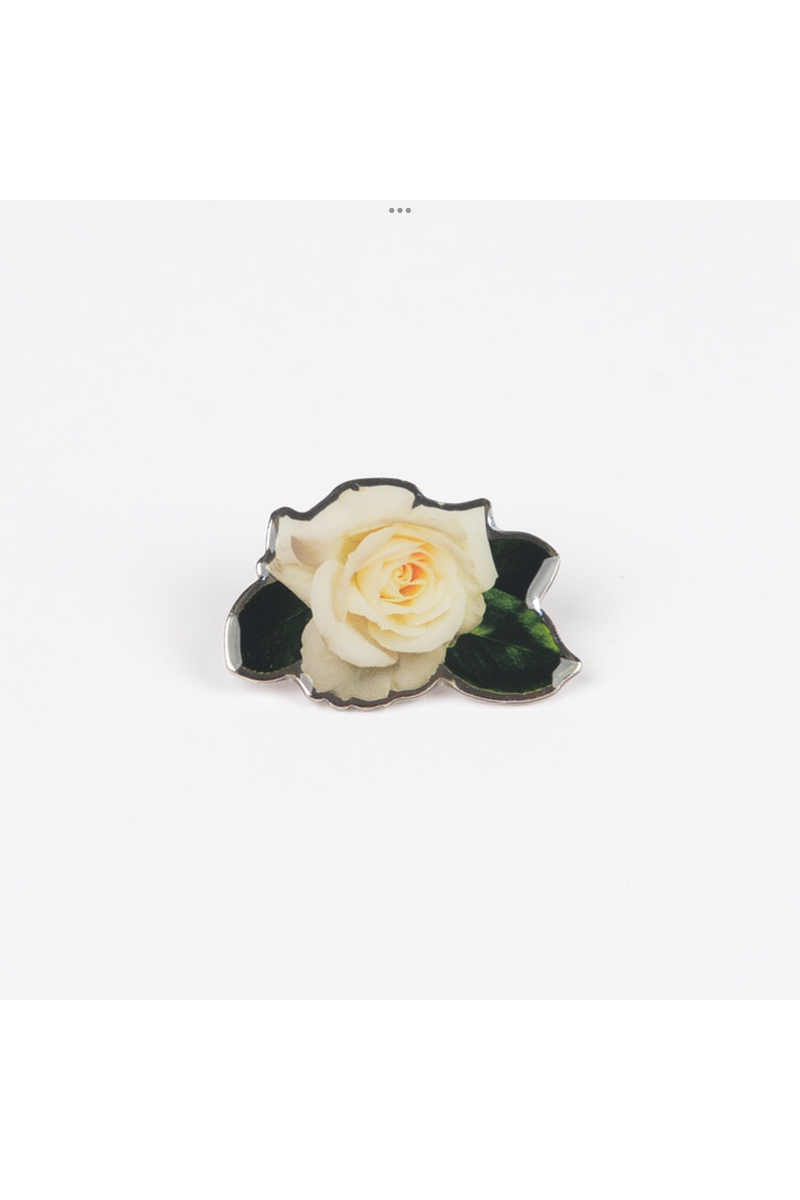 Links White Rose Lapel Pin – Rosa's Greek Boutique, Inc.